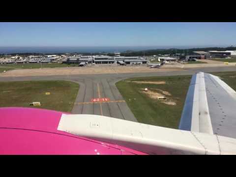 737 Take off at East London Time lapse