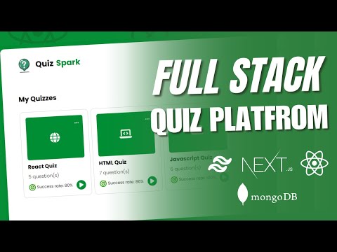 Full Stack Quiz App And Quiz Builder In React Js For Beginners || React Beginners Tutorials