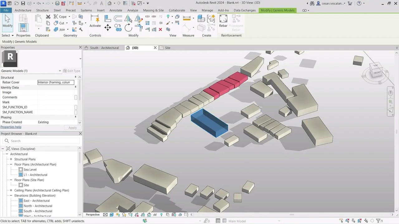 Interoperabilidade entre Autodesk Forma e Revit