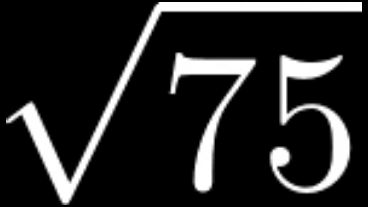 How to Compute the Square Root of 75: Sqrt(75)