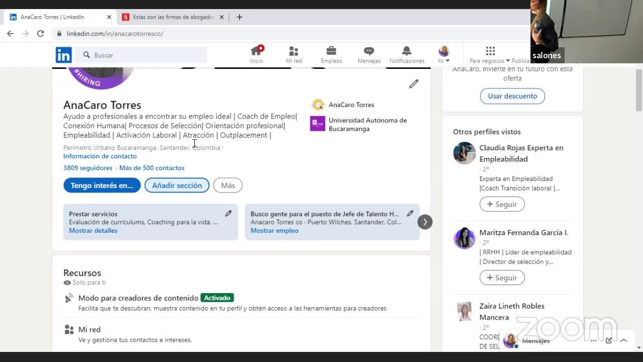 Como potenciar el perfil de LinkedIn con AnaCaro