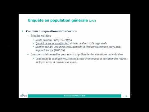 Séminaire COVI-2 7 "Enquête Coclico" C. Gandré