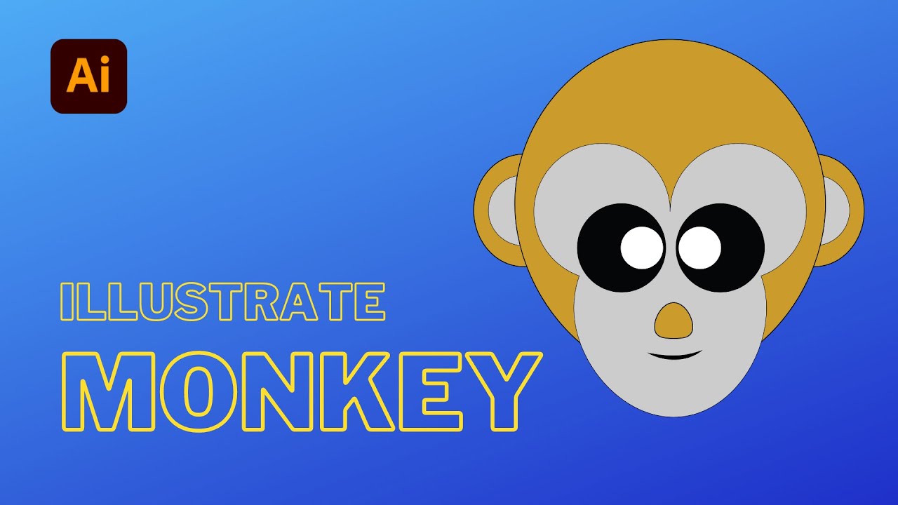 How to Illustrate Monkey in Adobe Illustrator