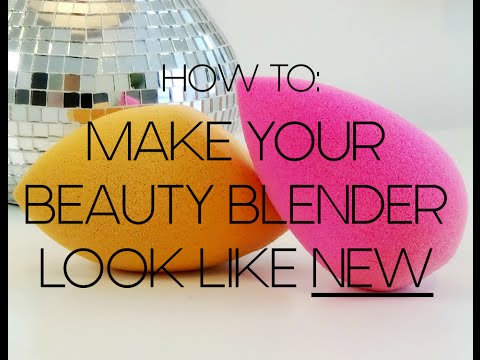 How To Deep Clean & Remove Stains from a Beauty Blender or Makeup Sponge | Confetti & Curves