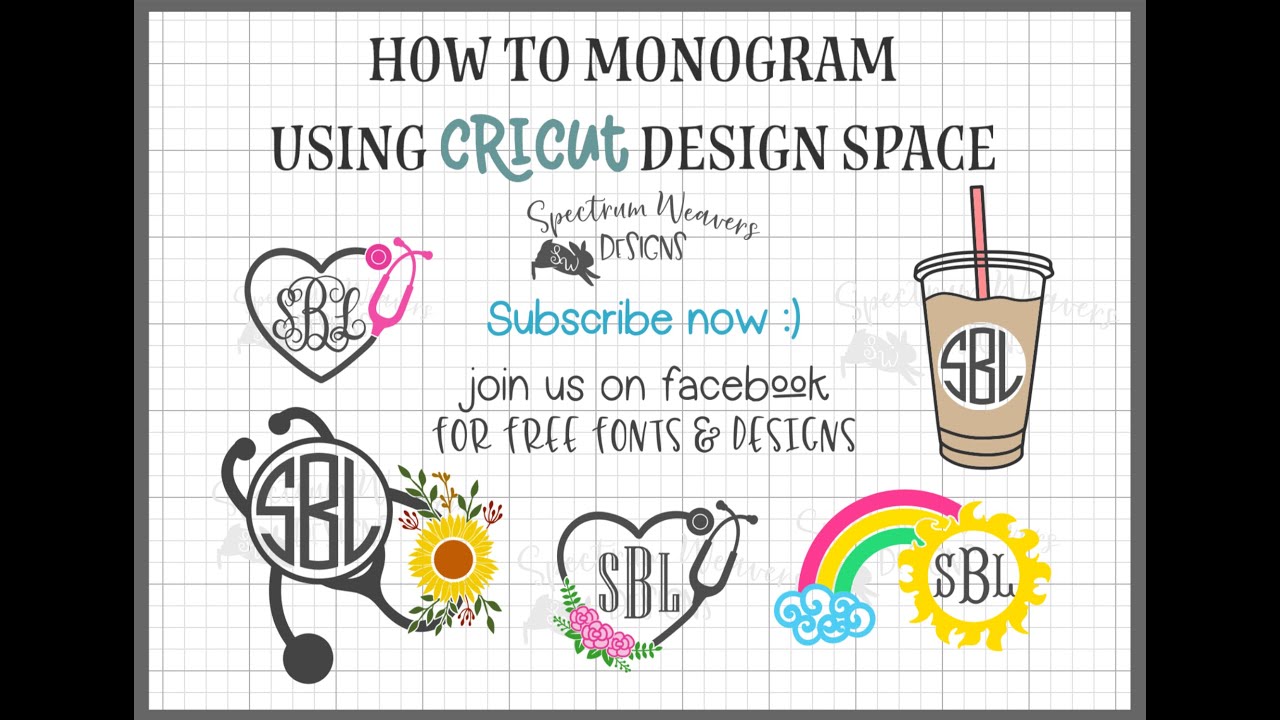 How to Monogram using Cricut Design Space
