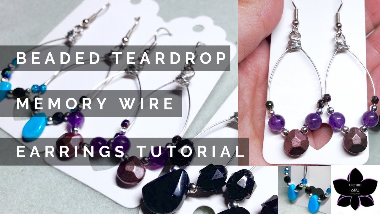 Easy DIY Memory Wire Beaded Earrings Tutorial