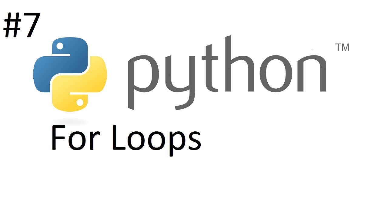 Python 3.6 Tutorial 7(For loops)