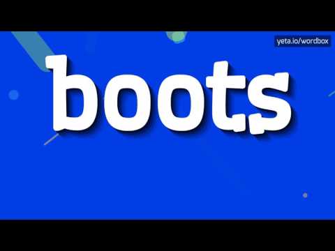 HOW TO SAY BOOTS? #boots
