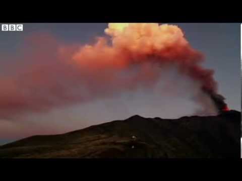 BBC News Mount Etna eruption lights up Sicilian sky