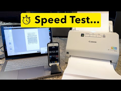 Canon imageFORMULA RS40 Document Scanner-Speed test...