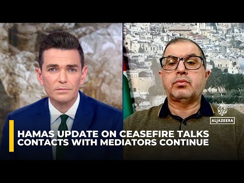 Hamas gives update on ceasefire negotiations as Israel bombards Gaza