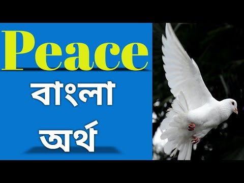peace meaning in bengali//peace বাংলা অর্থ কি#peace#peacemeaninginbengali#peacemeaning
