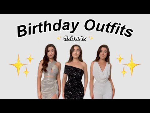 Sparkly & Shiny Birthday Outfit Ideas #shorts