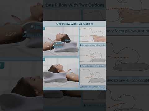 Tech Insights DONAMA Cervical Pillow for Neck and Shoulder,Contour Memory Foam Pillow
