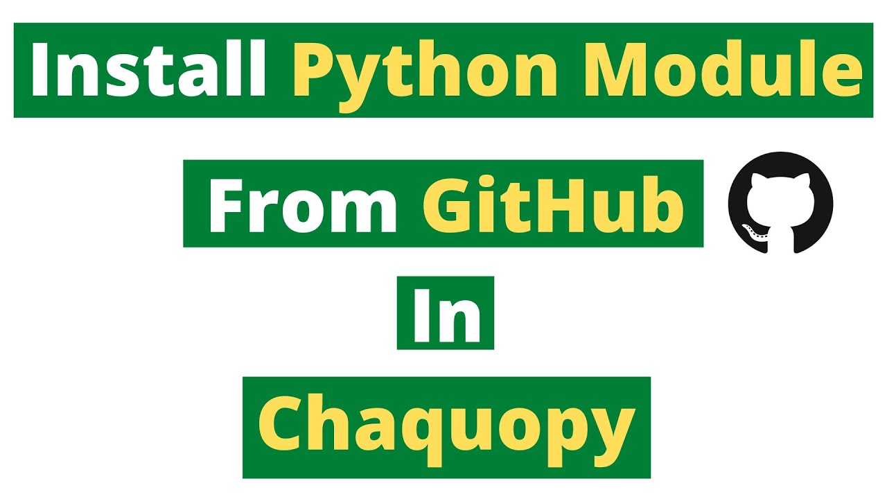 Install Python Module From GitHub In Chaquopy
