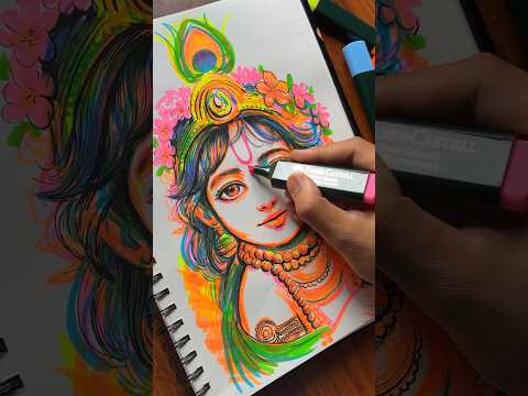 Happy #krishna #janamashtami 💖✨ #artshorts #artvideos