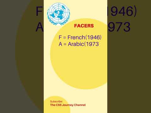 Trick to remember official languages of UN #unitednations #viral #shorts #organization
