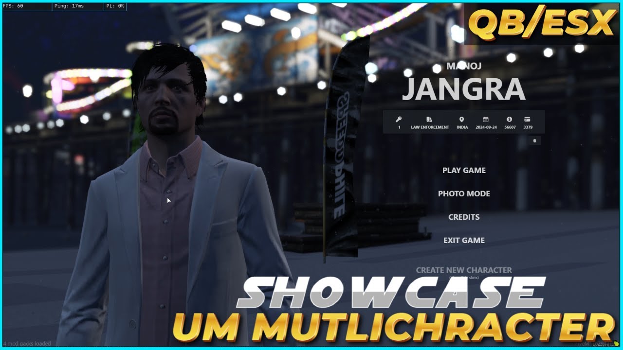 UM-Multicharacter | Best Multicharacter Script for QBCore | MJ DEVELOPMENT