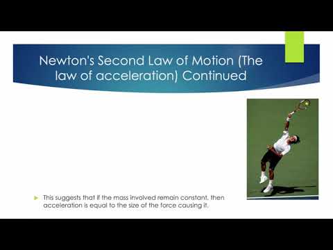 A-level PE - Biomechanical Principles - Newton's Laws of Motion