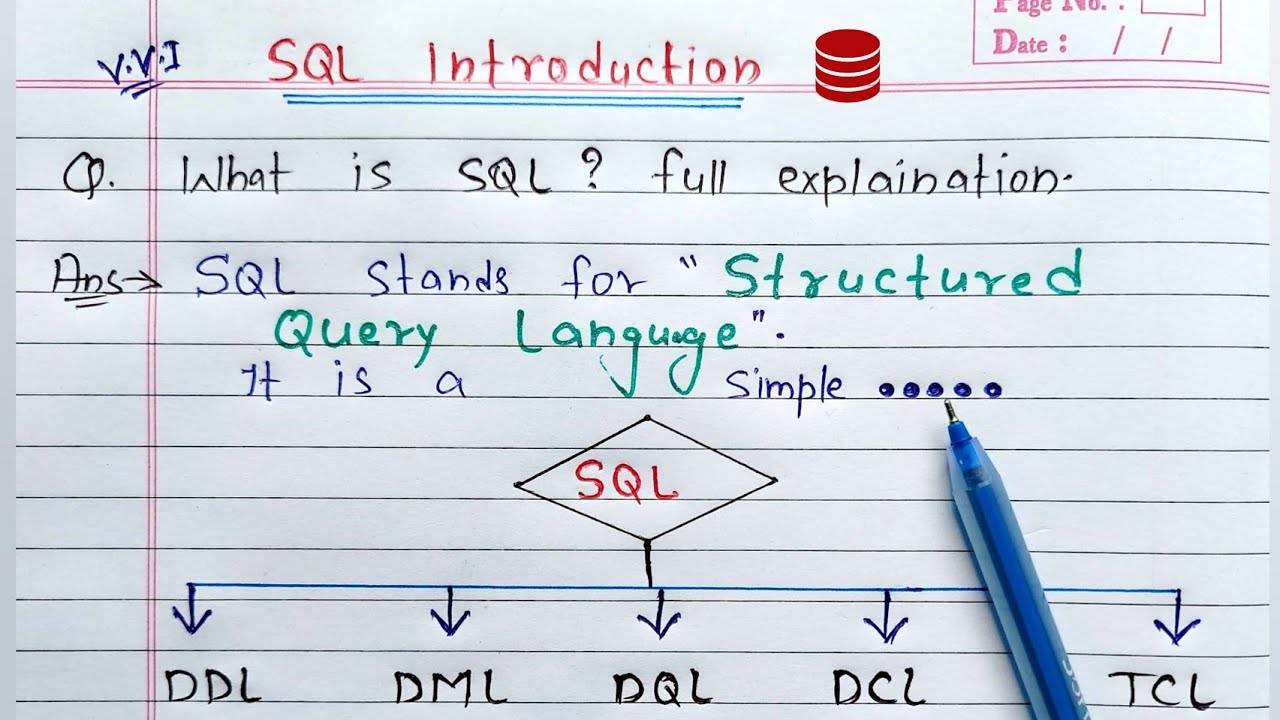 Introduction to SQL | DDL, DML, DQL, DCL, TCL Commands in SQL