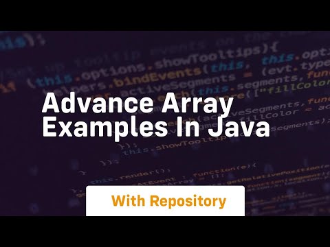 advance array examples in java