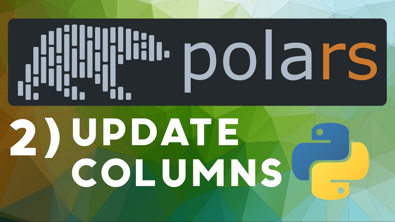 2) Polars Tutorial - Update columns with select, with_columns and window functions (over)