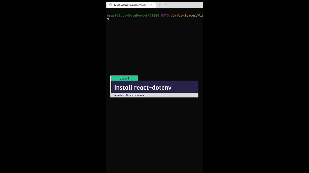 How to use .env file in React? | Use Environment Variables in React JS | react-dotenv