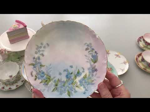 Chat & Vintage Hand Painted Plates