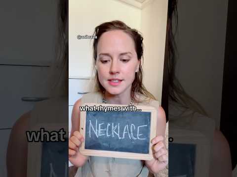 what rhymes with necklace? #whatrhymeswith #anibrava
