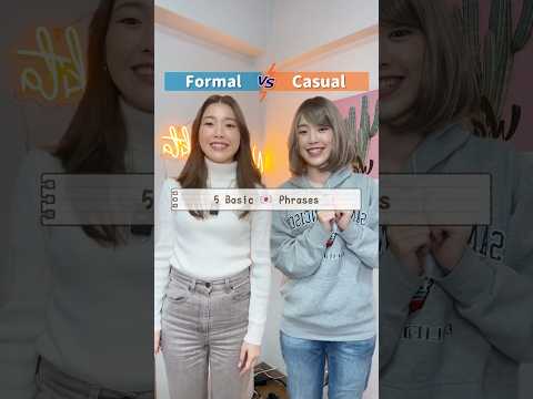 5 Must-Know Japanese Phrases in Formal and Casual speech ????????