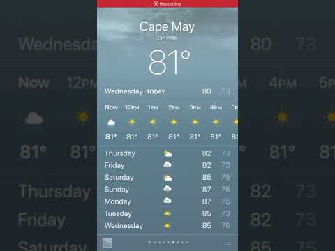 Apple Weather App: Drizzle đ§