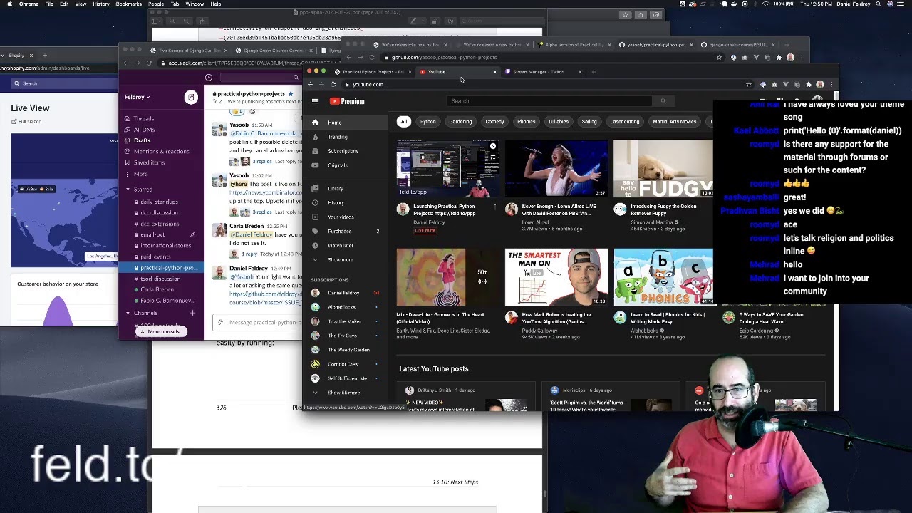 Launching Practical Python Projects: https://feld.to/ppp