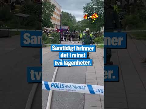 Knivman skjuten av polis – flera personer till sjukhus