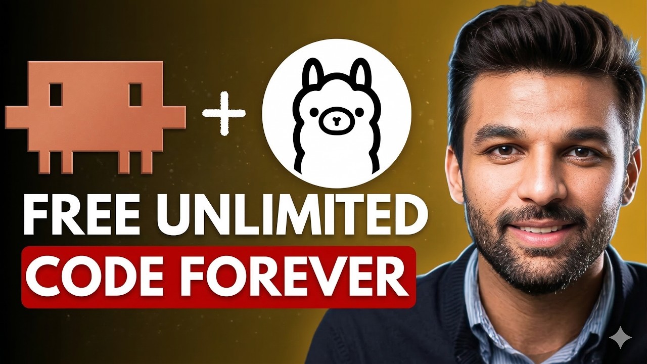 Claude Code + Ollama = FREE UNLIMITED CODING (No API Key Required)
