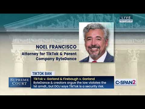 John Roberts spars with TikTok lawyer Noel Francisco over Chinese spying through the app