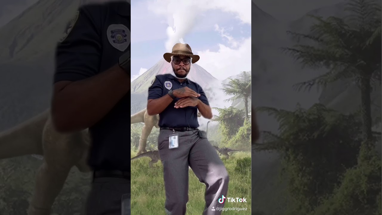 Security Officer dancing on Tiktok