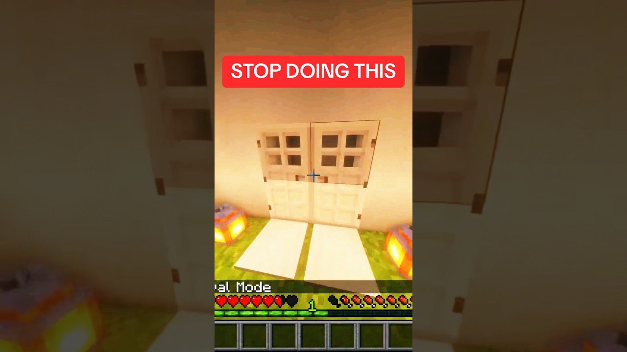 MINECRAFT MOB PROOF DOOR TUTORIAL