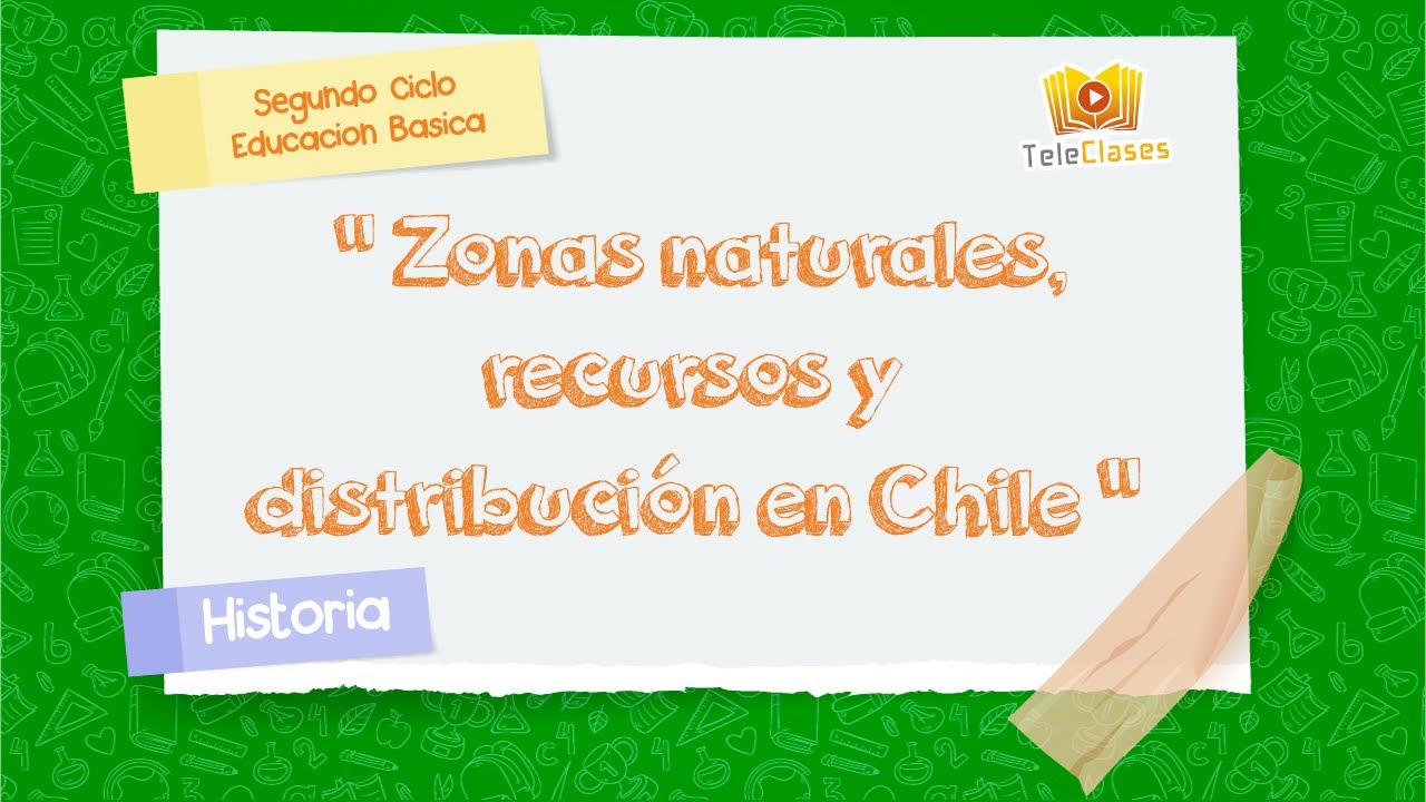 5º BÁSICO/HISTORIA - Zonas naturales, recursos y distribución en Chile