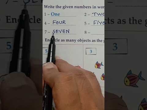 Write Number 7 & 8 in Words