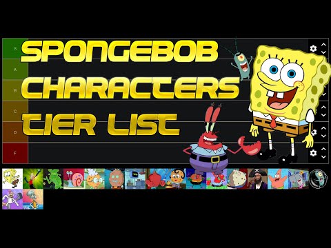 Official Spongebob Characters Tier List