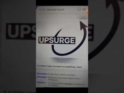 Synonyms of UPSURGE ll IELTS vocabulary