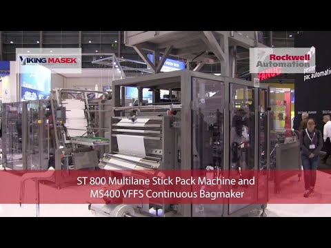 Viking Masek's ST 800 Multilane Stick Pack and MS400 VFFS Continuous Bagmaker