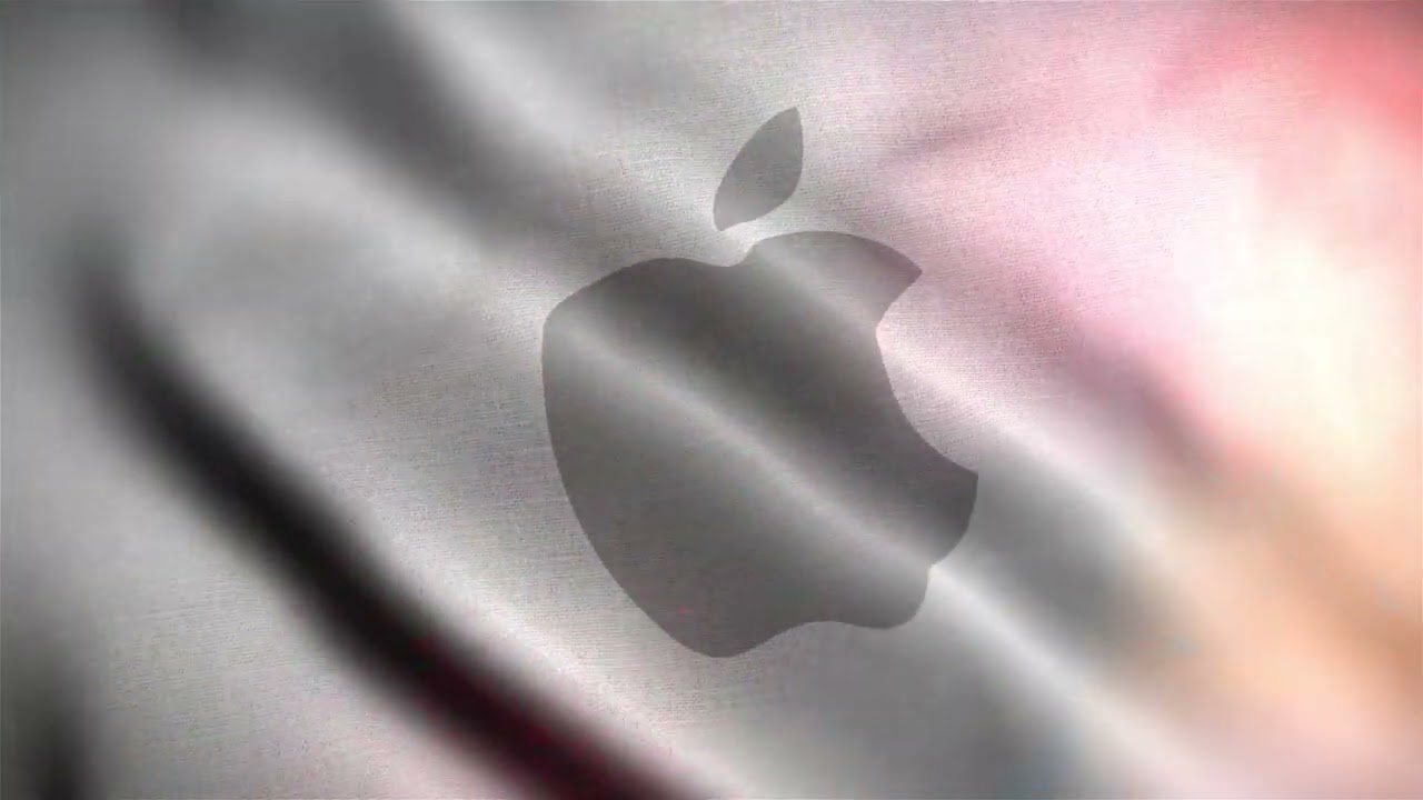Apple Logo flag animation 1 hour loop