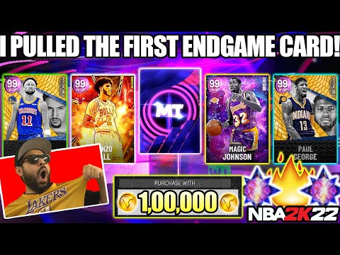 I PULLED THE FIRST 99 OVR ENDGAME MAGIC JOHNSON AND DARK MATTERS! BEST PACK OPENING IN NBA 2K22
