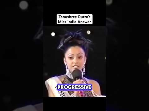 Tanushree Dutta won Miss India 2004 with this answer! #feminamissindia2004