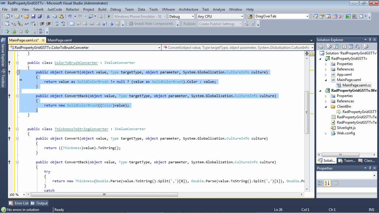 PropertyGrid - Part 1: Getting Started (Silverlight & WPF)