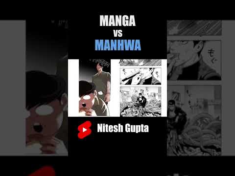 Manga vs Manhwa | Hindi #shorts