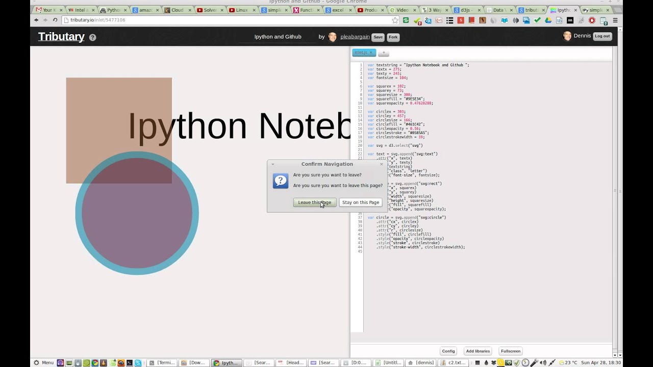 ipython notebook and github gist sync wish