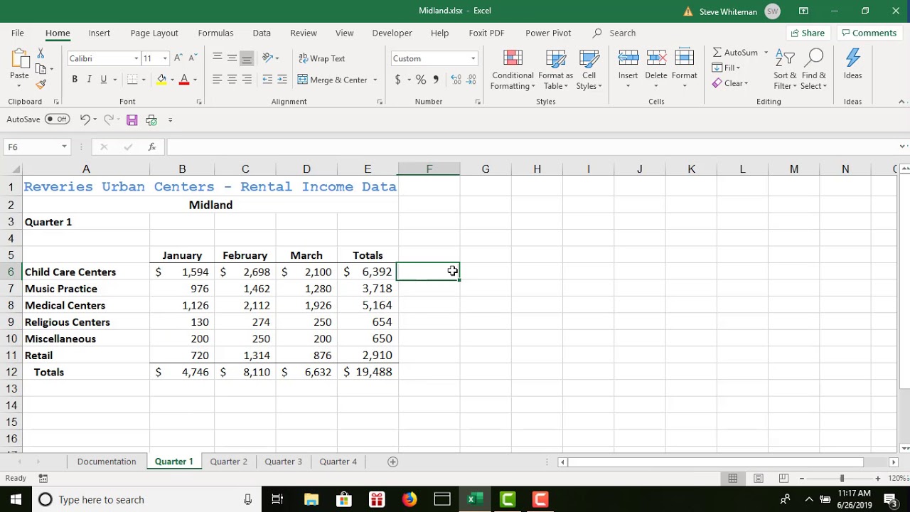 Chapter 6 - Spreadsheets
