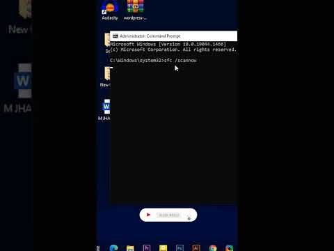 Fix Corrupted windows10 System files Using CMD-Repair windows 10